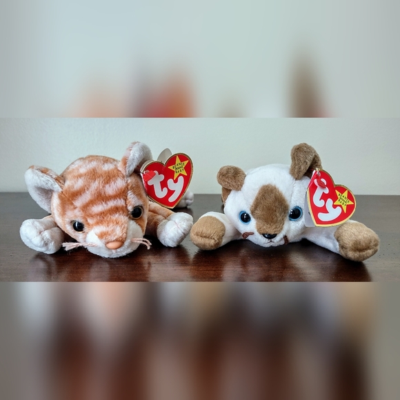 Ty | Toys | Ty Beanie Babies Snip The Cat And Amber The Cat | Poshmark